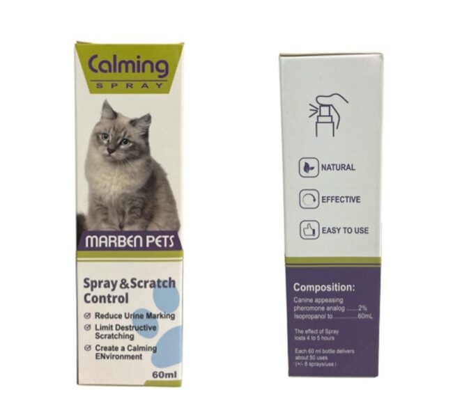 Spray Calmante Para Gatos Calming Spray 60 Mi Marben Pets – Mascokits